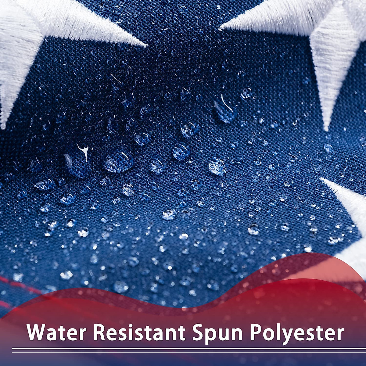 American Flag 20x38 ft Deluxe Super Tough Series, Heavy Duty Spun Polyester, 7 Strengthened Brass Grommets, Extra Large US Flag USA High Wind with Embroidered Stars, Big Giant Flags Outdoor Outside