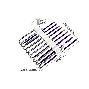 5 Pack - Pants Hangers Space Saving Closet Organizer Pant Hangers Home Organization Hanger Space Saving Hangers Closet Organizers Pants Hanger Pant Hanger Clothes Hangers