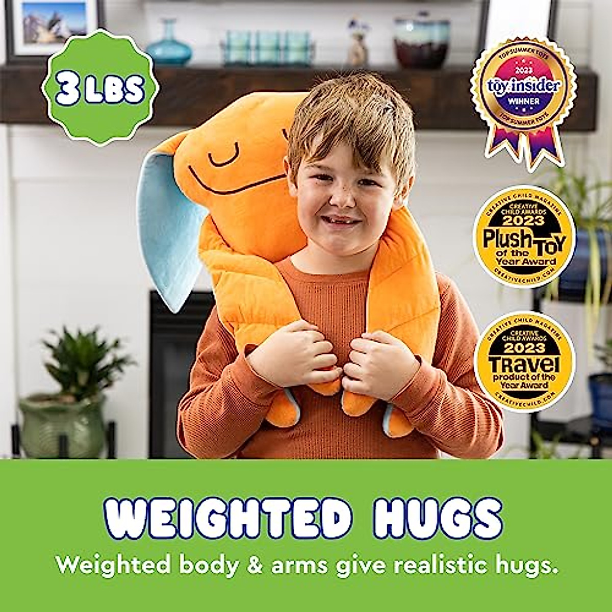 Bumpas Weighted Plush Toy – Cute Cuddle Pal, Zeek