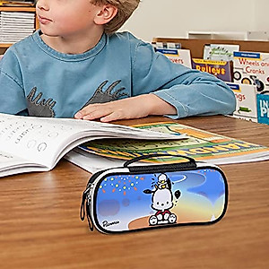 Poch-ac-co Portable pencil bag cosmetic bag large pencil case Makeup brush storage for travel