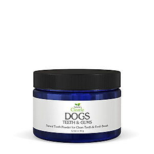 Isabella's Clearly Teeth & Gums, Natural Toothpaste for Dogs for Bad Breath, Tartar, Teeth Whitening | Leave On Tooth Powder, Tasty Cinnamon Flavor with Coconut and Kelp | Vegan, Made in USA