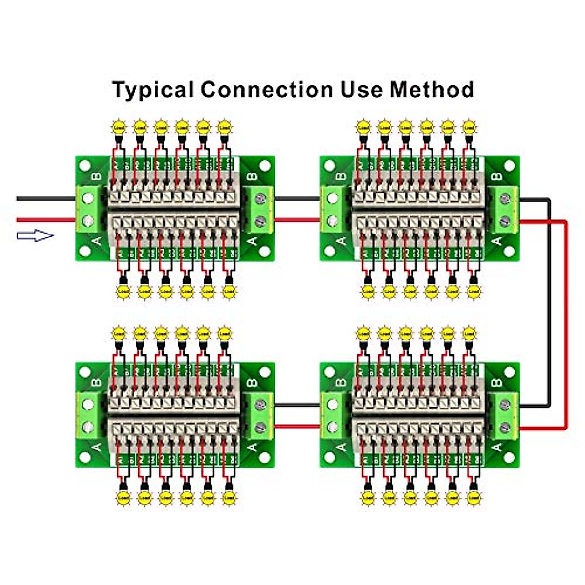 16Amp AC/DC 2x12 Position Terminal Block Distribution Module