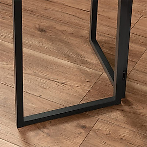 Sauder Canton Lane Engineered Wood and Metal L-Desk in Brew Oak