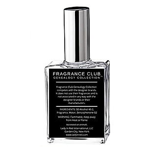Fragrance Club Genealogy Collection Inspired by Baccarat Rouge 540, 1.9oz. EDP with Orange Oil, Jasmine, Amber Woods. A timeless fragrance for Men or Women