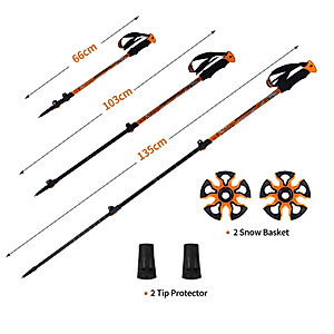 25/30 Inches Trekking Snow Shoes, Aluminum Terrain Light Weight Snowshoes Set with Trekking Poles, Leg Gaiters, Gloves and Carrying Tote Bag for Adults Men Youth Women,Blue,25Inch