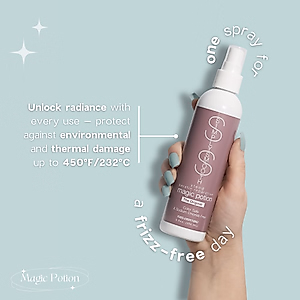 SIMPLY SMOOTH Magic Potion Original Leave In Conditioner Detangler & Heat Protection Styling Spray Repair & Reduce Breakage Color Safe & Sodium Chloride Free 8.5oz