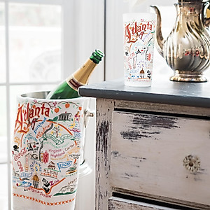 Catstudio Georgia Dish Towel - U.S. State Souvenir Kitchen and Hand Towel with Original Artwork - Perfect Tea Towel for Georgia Lovers, Travel Souvenir