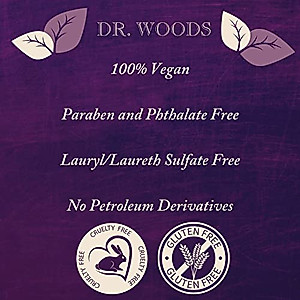 Dr. Woods Peppermint & Lavender Castile Soap, Body Wash with Organic Shea Butter Variety 2 Pack