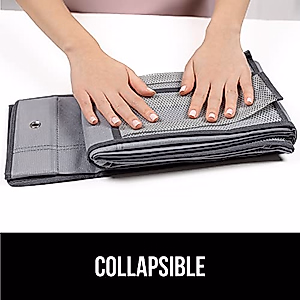 Gorilla Grip Shoe Holder Rack for Over the Door, 24 Mesh Pockets Hold up to 40 Pounds, Back of Closet Organizer, Behind Door Hanger, Nonslip Holders, Shoes, Sneakers and Home Accessories, Gray