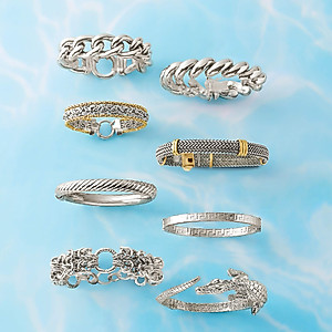 Ross-Simons Italian Sterling Silver Large San Marco Bracelet. 8.25 inches