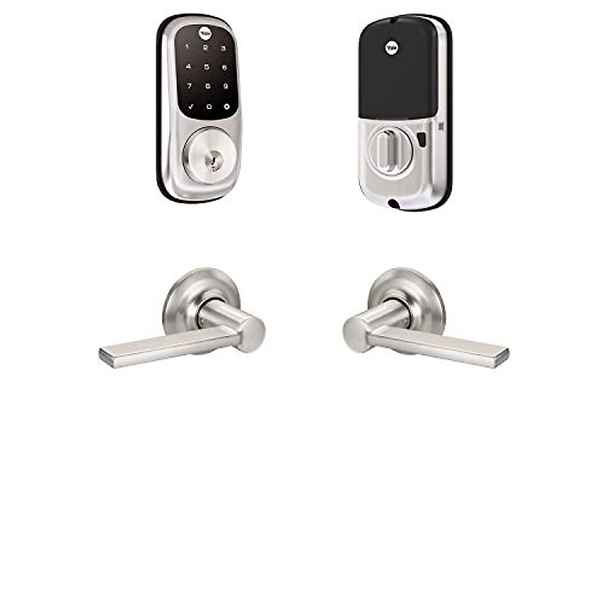 Yale Assure Lock - Touchscreen Door Lock with Valdosta in Satin Nickel