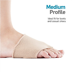 NatraCure Gel Metatarsal Pads Forefoot Cushioning - Metatarsalgia Foot Pads for Ball of Foot Pain Relief for Men & Women - Ball of Foot Cushions, Forefoot Pads for Mortons Neuroma -1 Pair - SM/M