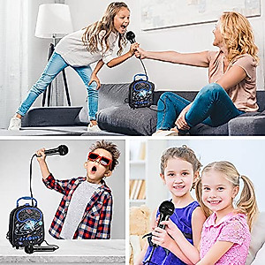 Kids Karaoke Machine for Boys Girls with 2 Microphone Portable Toddlers Singing Speaker Children Karaoke Toys with Voice Changer,Gifts for Birthday Holiday Christmas