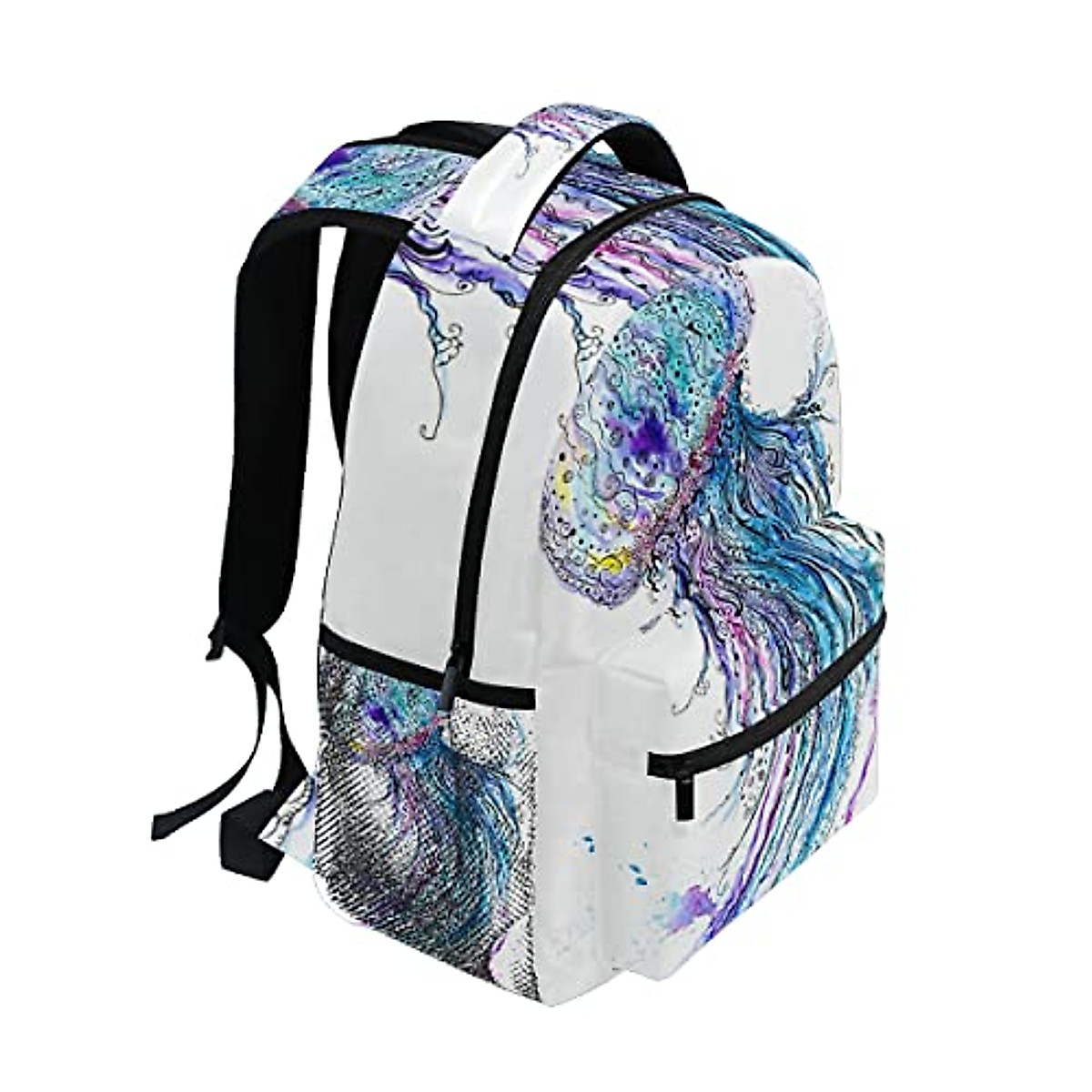 Ocean Jellyfish School Backpack Bookbag for Boys Girls Teens Casual Travel Bag Computer Laptop Daypack