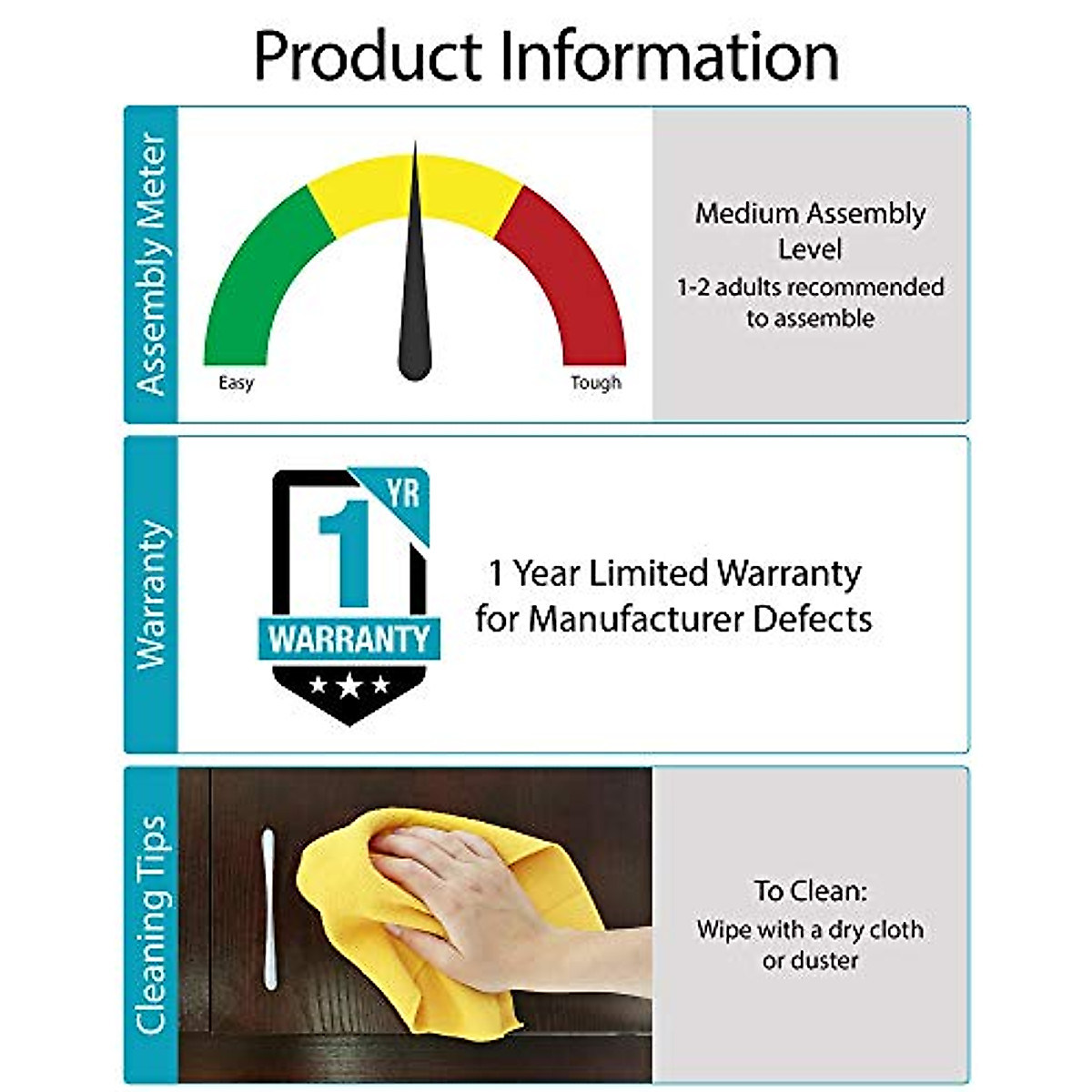 Ameriwood Home Farmington Wide Storage Cabinet, 18", Rustic Gray,7531196COM