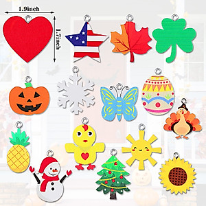 Jetec Welcome Door Sign Christmas Decor Fall Sign Seasonal Front Door Rustic Wood Welcome Notation Wall Hanging Porch Easter Interchangeable 14 x 9 Inch(White with Black Letters)