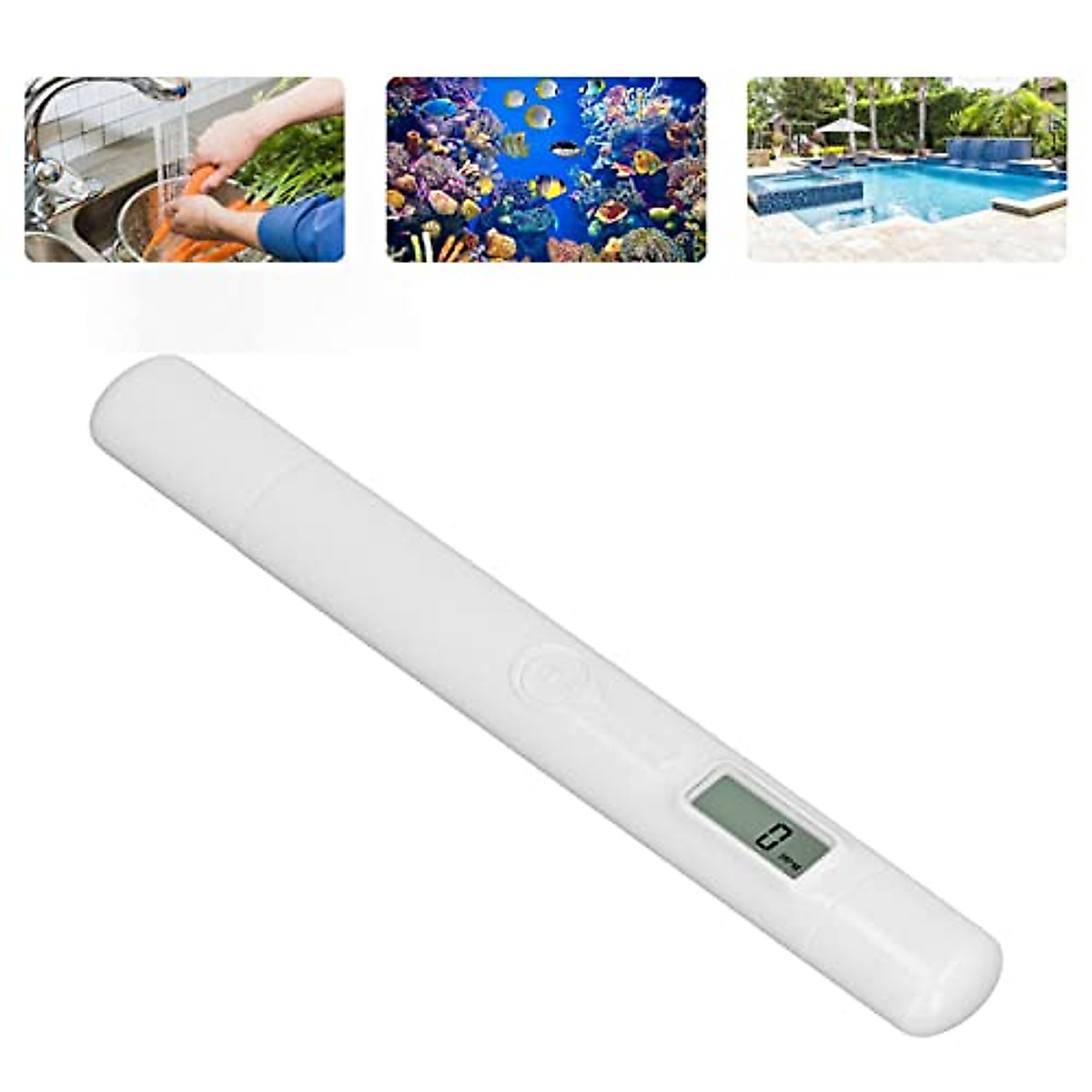 TDS Test Pen, Water Purity Tester Wide Range LCD Screen AntiInterference Precise Measurement Compact for Aquaculture