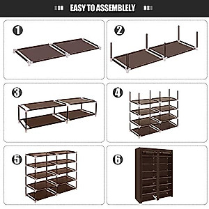 ERONE Shoe Rack Organizer 7 Tiers