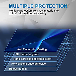 17 inch Tempered Glass Laptop Screen Protector (365.5x228mm/ W x H) for HP/Dell/Sony/Samsung/Lenovo/Acer/MSI/LG/Razer Blade 17" 16:10 Laptop, Anti Fingerprint/Bubble Free/HD Tempered Film