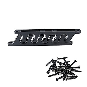 Meprotal 4pcs Adjustment Brackets for Patio Outdoor Lawn Yard Furniture or Chaise Lounges Replacement Position Adjuster Recliner Brace (5 Position - Black)