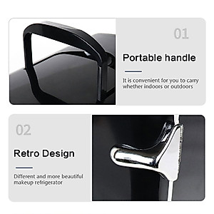 AZICYN Mini Fridge Portable Thermoelectric 4 Liter Cooler And Warmer for Skincare, Eco Friendly Beauty Fridge for Foods,Cosmetics, Medications Home And Travel,Purple