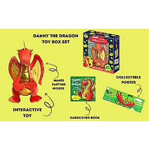 Danny the Dragon Interactive Farting Toy Book Gift Box Set