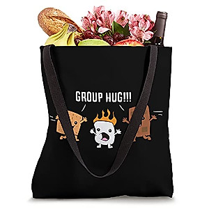 Group Hug Camping Campfire Chocolate Marshmallow S'Mores Tote Bag