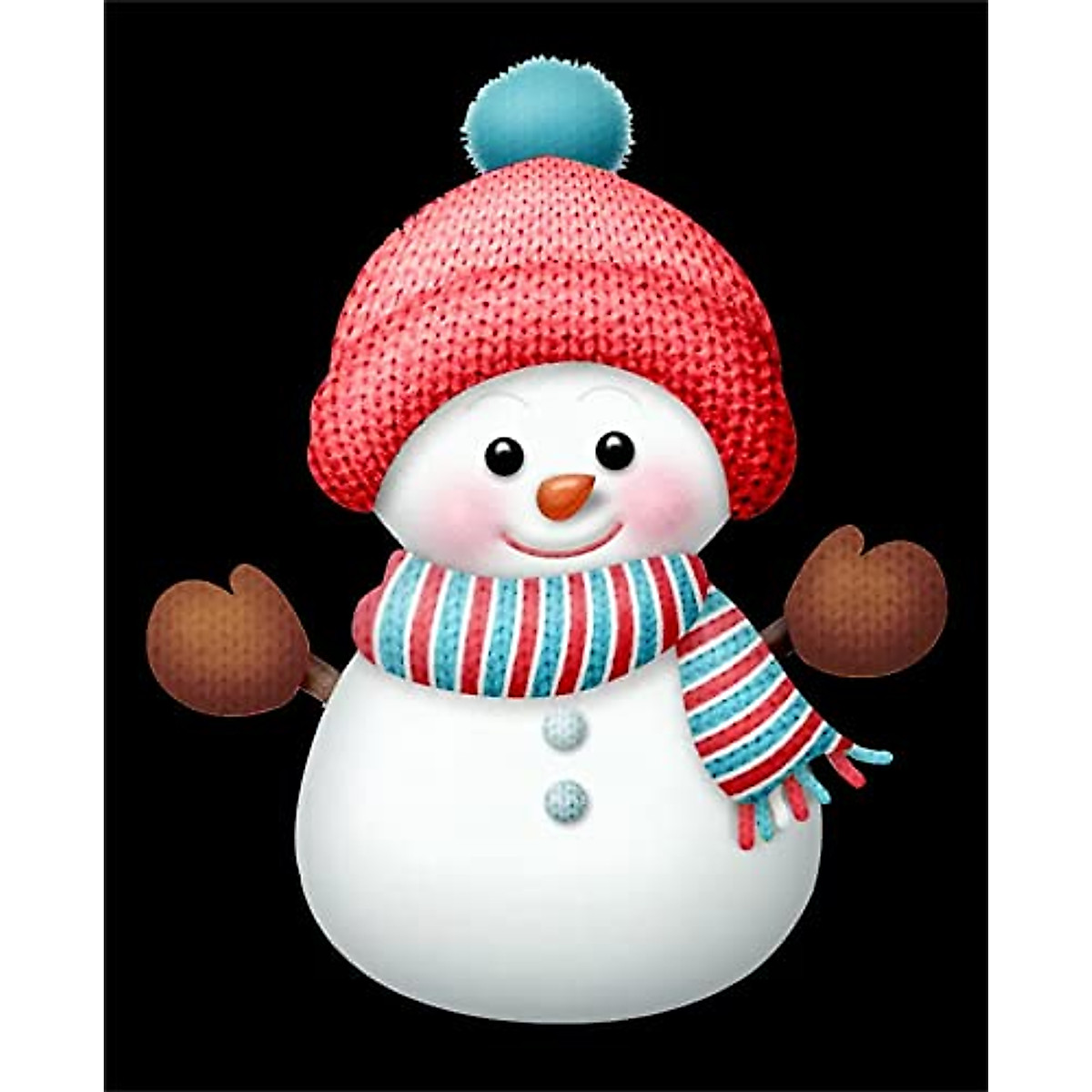 Personalized Snowman Family Pillow Custom 1-9 Name Pillows Merry Christmas Throw Pillow Art Decor Christmas for Gifts(Snowmen Family)