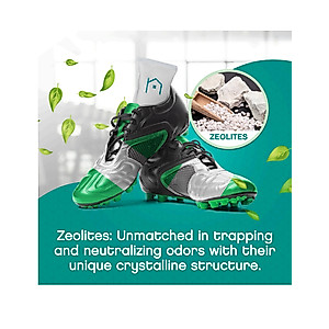 Fresh Nest Shoe Deodorizer (2-Pack) - Odor Eliminator, Freshener for Sneakers, Gym Bags, and Lockers