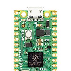 GeeekPi 3PCS Raspberry Pi Pico W with Pin-Headers,- Raspberry Pi RP2040 Chip, Wi-Fi Wireless Connectivity