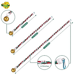 GJRGEG1Y Rope Bungee Cotton Perch for Bird. with Large Bell Climbing Toy[1 Pack] (118 inches)
