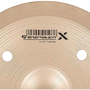 Meinl Cymbals GX-12/14TH Generation-X 12" and 14" Auxiliary Trash Hi-Hat Cymbal Pair (VIDEO),metallic