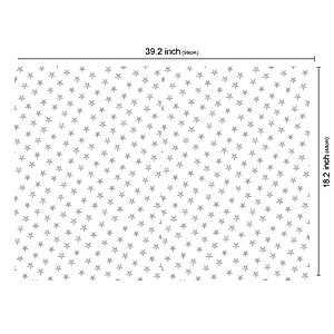 Bromwic Gift Wrapping Paper Roll, 4 Rolls 39 Inch X 18 Inch Per Roll Different Print Design Wrap Paper for Birthday, Christmas, Wedding (Five-pointed star)