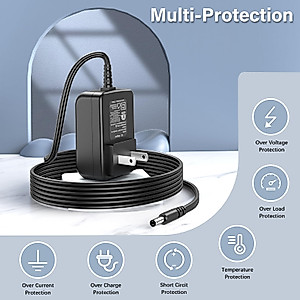 PERFEIDY 16V 2A 1.5A 1A Charger 32W Switching Power Supply Universal AC Adapter 16 Volt 2000mA 1500mA 1000mA Regulated Transformer Plug Cord with 10 Interchangeable Jacks DC Adaptor UL Listed