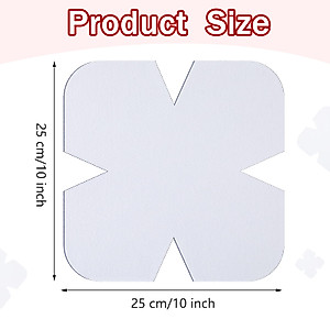 Cozy Pre Cut Batting Microwave Quilt Batting Fabric Batting for Quilting Bowl Cozy Pattern Template Bowl Wrap Cut on Fold Template for Sewing DIY, 9.84 x 9.84 Inch(12 Pieces)
