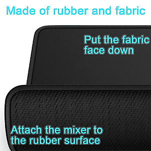 Mixer Slider Mat with Cord Organizer for Kitchen Aid 5-8 Qt Stand Mixer, Kitchen Appliance Slide Mats Pad Mixer Slider, Kitchen Mixer Accessories and Attachments