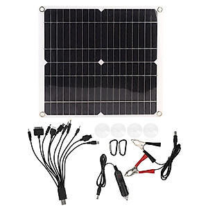 Portable Solar Panels, Portable Solar Panel Kit Folding Solar Charger 20W 18V Mini Solar Panels Suitcase Dual USB