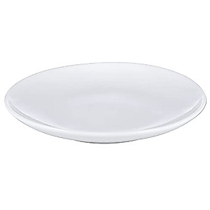 iboodi Cream White Porcelain Dessert Plates for Restaurant and Kitchen Set of 6 (6.5 Inches)