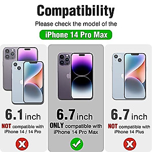 Nillkin for iPhone 14 Pro Max Case Stand, [Built in Kickstand & Slide Camera Cover] Military Grade Drop Protection Shockproof Hard PC Heavy Duty Bumper Phone Case for iPhone 14 Pro Max 6.7'' Black