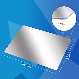 Premium Aluminum Business Cards & Etched Products - Durable, Multifunctional, Ideal for Personalization, Perfect for Various Occasions - 100 PCS, 10 Color