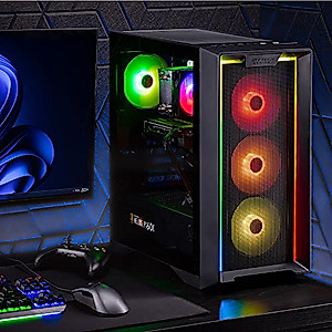 Skytech Gaming Nebula Gaming PC Desktop – Intel Core i5 12400F 2.5 GHz, RTX 3050, 1TB NVME SSD, 16G DDR4 3200, 600W Gold PSU, AC Wi-Fi, Windows 10 Home 64-bit