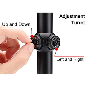 Rifle Scope, 3-9X32, 3-9X40, 3-9X50, Green Lens, Fast Focus Eyepiece, Free Ring Mounts, Air Rifle Scope, Optics Reticle Crosshair Scope (3-9X32)