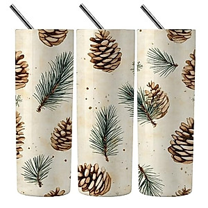 Medpol rustic christmas theme insulated tumblers coffee cup Gift，rustic christmas theme Drinking Glasses-Tea Cup-Coffee Mug tumbler with lid and straw 20 oz insulated tumbler cups