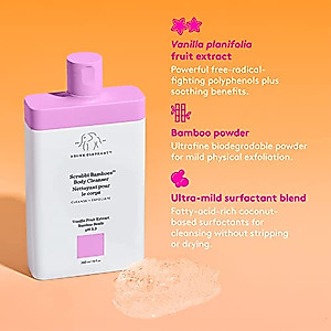 Drunk Elephant Scrubbi Bamboes Body Cleanser - Moisturizing, Exfoliating Bamboo Beads (240 mL / 8 Fl Oz)