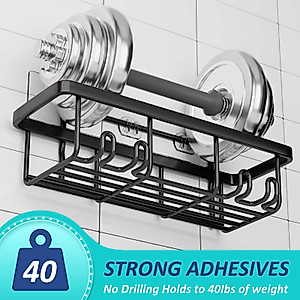 oyenbboi Shower Caddy, Shower Organizer [6-Pack], Adhesive Shower Shelves, Large Capacity Shower Rack, No Drilling Rustproof Bathroom Shower Organizer, Shower Shelf for Inside Shower