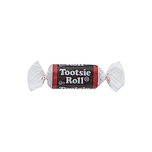 Tootsie Rolls Candy Bulk 275pcs - Mini Individually Wrapped Tootsie Roll Midgees in Reusable Plastic Tub - Candy Pack of Chocolate Taffy Chews