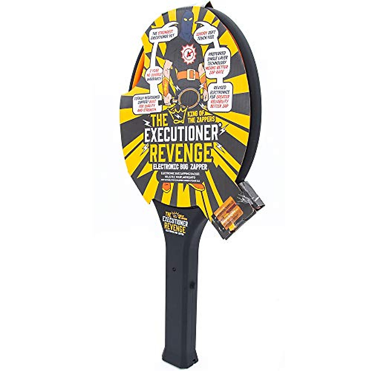 The Executioner Fly Killer Mosquito Swatter Racket Wasp Bug Zapper Indoor Outdoor (Revenge)