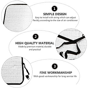 Air Conditioner Cover Cover Outdoor Air Conditioning Sun Shade Protection Silver 125x35cm Useful Tool