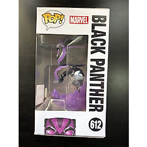 Funko Pop Marvel Collector Corps Exclusive Black Panther 612 Purple Glow
