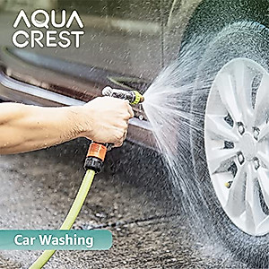AQUA CREST Flexible Hose Protector-Eliminates Hose Crimping and Straining at Faucets and Water Connections for RV, Garden & Car Wash Hose Extension Adapter, Pack of 2